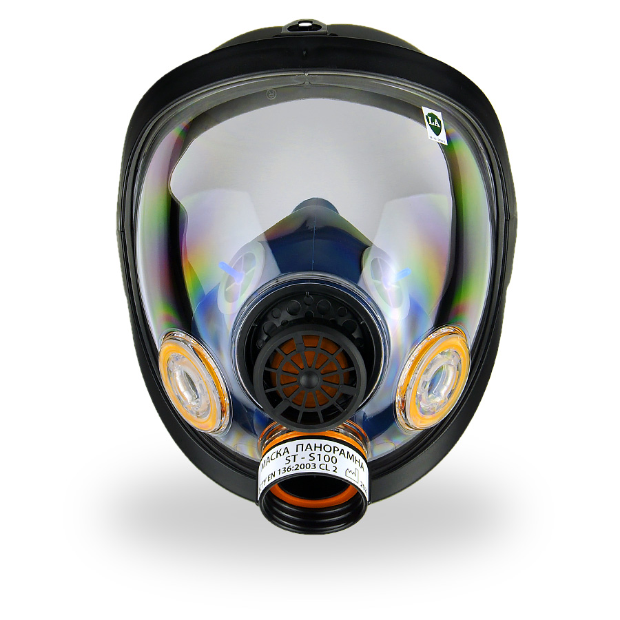 Маска панорамна ST-S100 2 (різьба) – ТОВ ОХОРОНА ПРАЦІ