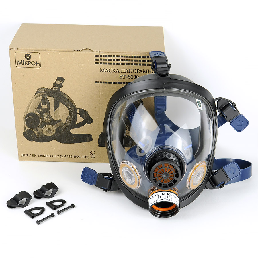Маска панорамна ST-S100 2 (різьба) – ТОВ ОХОРОНА ПРАЦІ