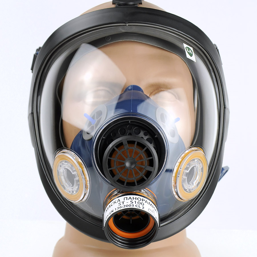 Маска панорамна ST-S100 2 (різьба) – ТОВ ОХОРОНА ПРАЦІ